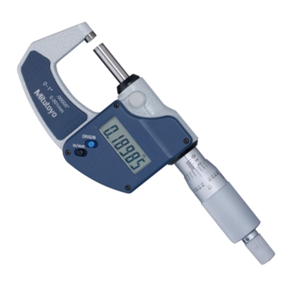 Digital Micrometer IP65, Inch/Metric 0-1″, Friction Thimble, with ...
